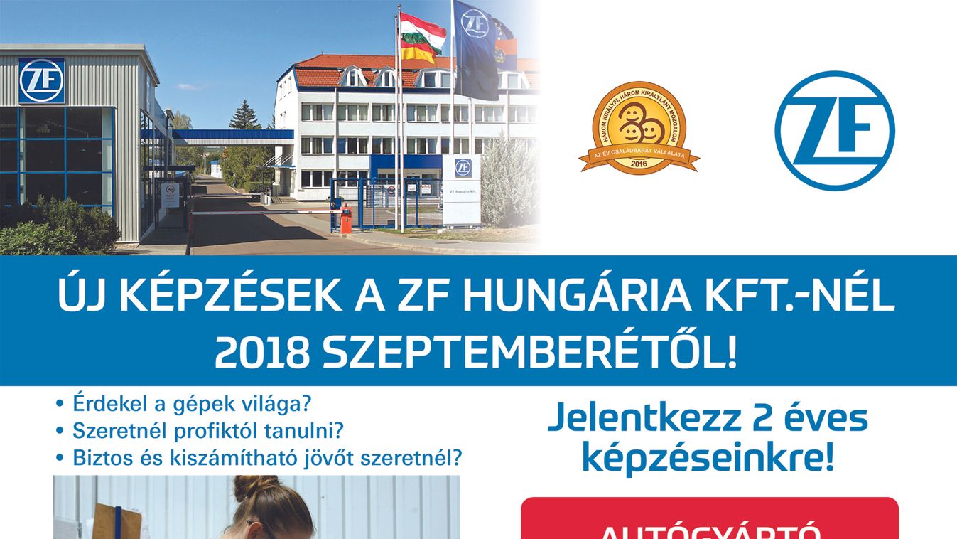 Szakképzés a ZF Hungária Kft.-nél