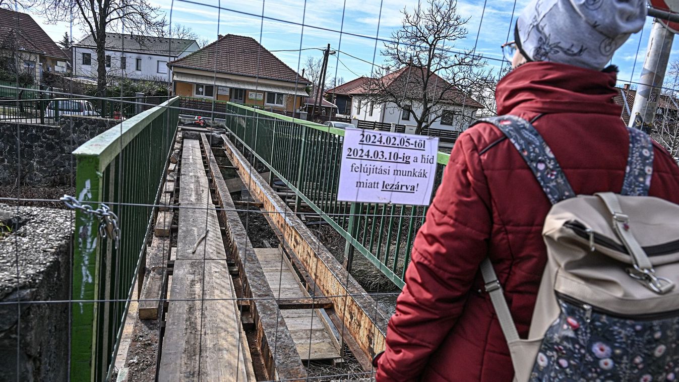 Felújítás miatt zártak le egy hidat Egerben