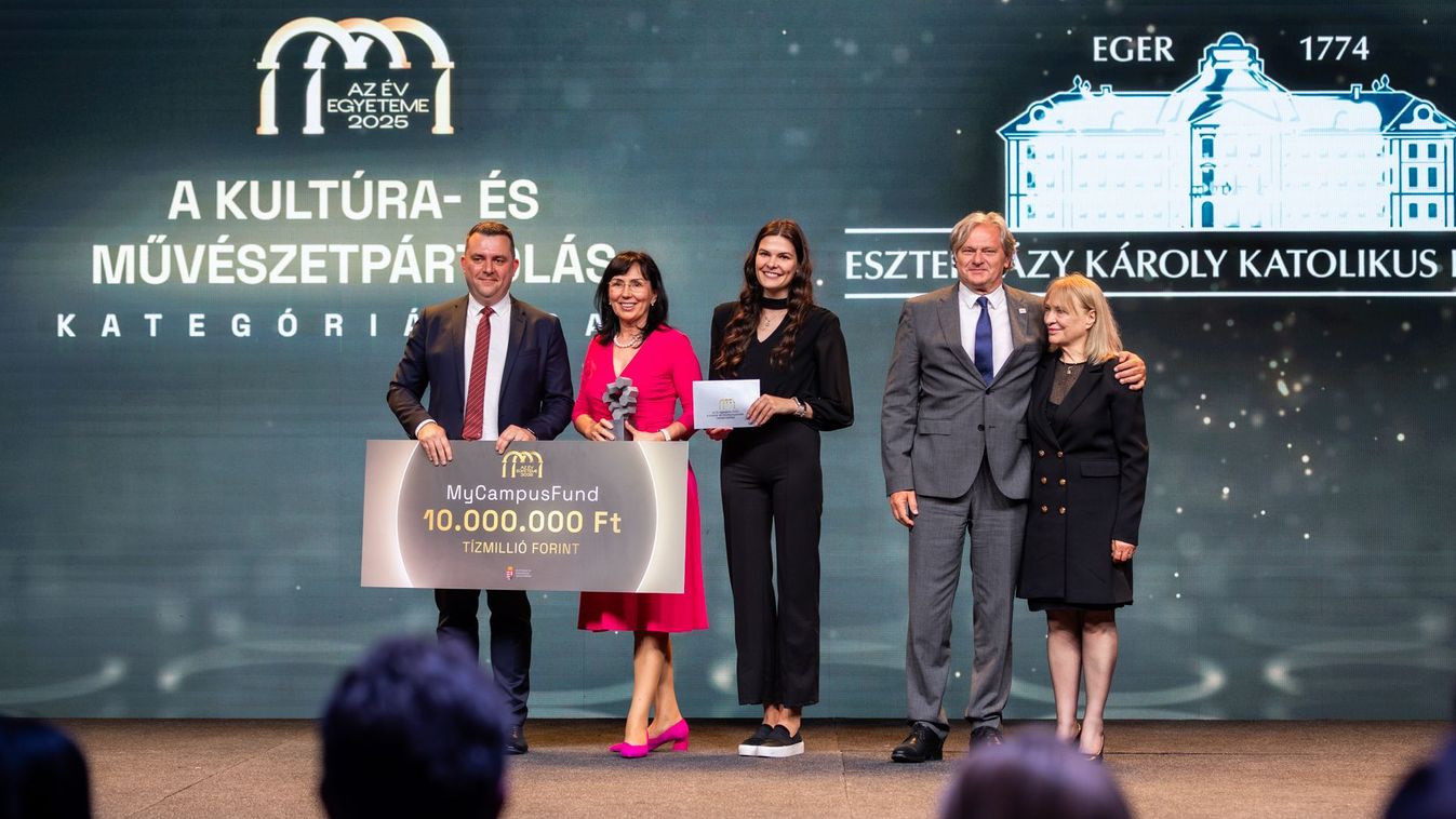 Az Eszterházy Károly Katolikus Egyetem rangos szakmai díjat kapott
