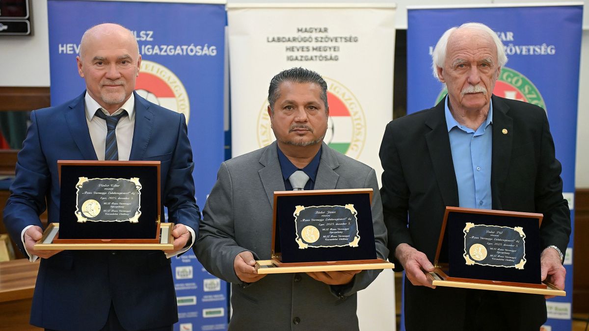 Heves Vármegye Labdarúgásáért Díj: Fodor, Pintér és Báder az idei ...