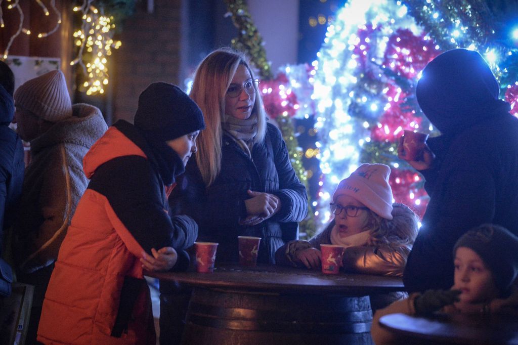 Gyöngyös adventi koszorú harmadik gyertyája