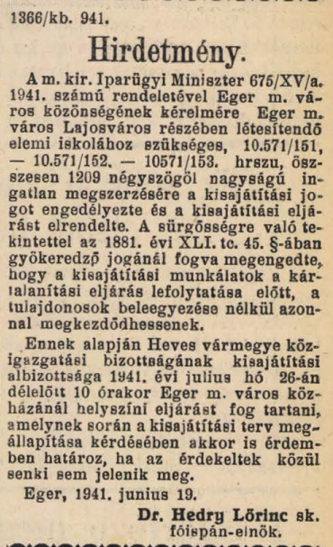 A Lajosváros Eger egyik legkülönlegesebb városrésze